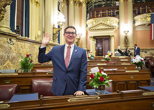 Ecker Takes Oath of Office for Second Term | PA State Rep. Torren Ecker