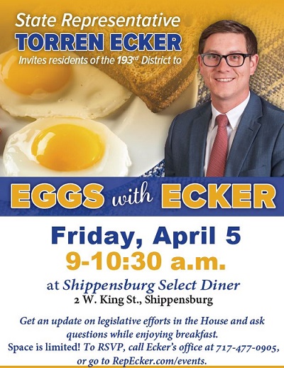 Upcoming Events | PA State Rep. Torren Ecker